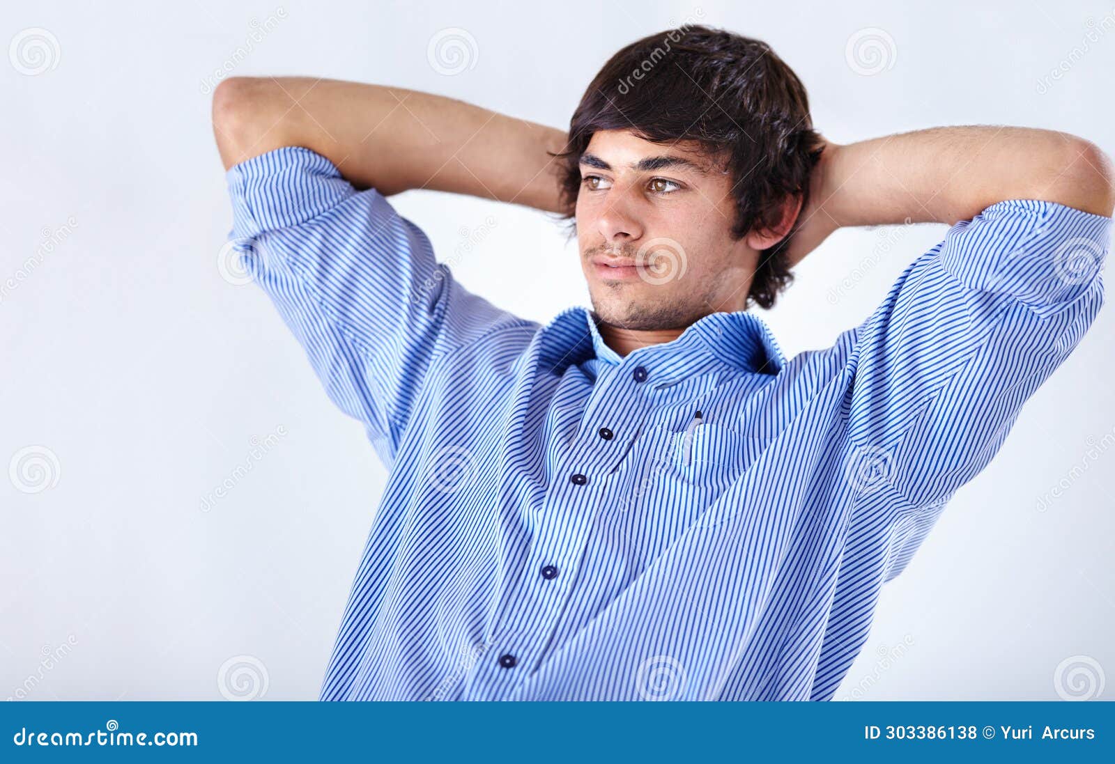 Happy Man, Relax and Sitting Back at Office on Break for Done ...