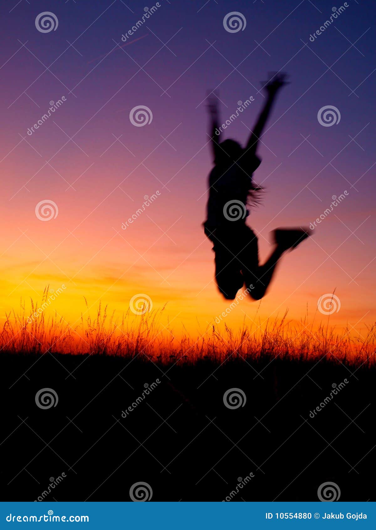 Happy Man Silhouette in Sunset Stock Photo - Image of healthy, backlit ...