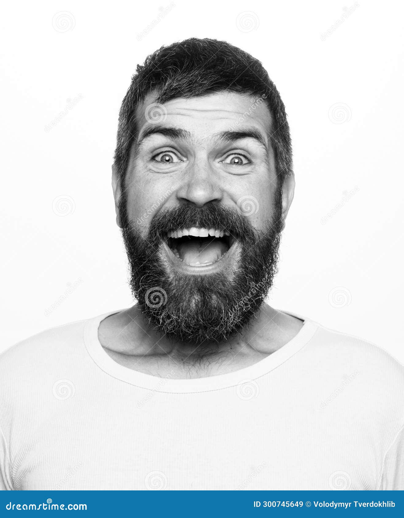 Happy Man Smile Face Smiling Bearded Guy Positive Human Facial