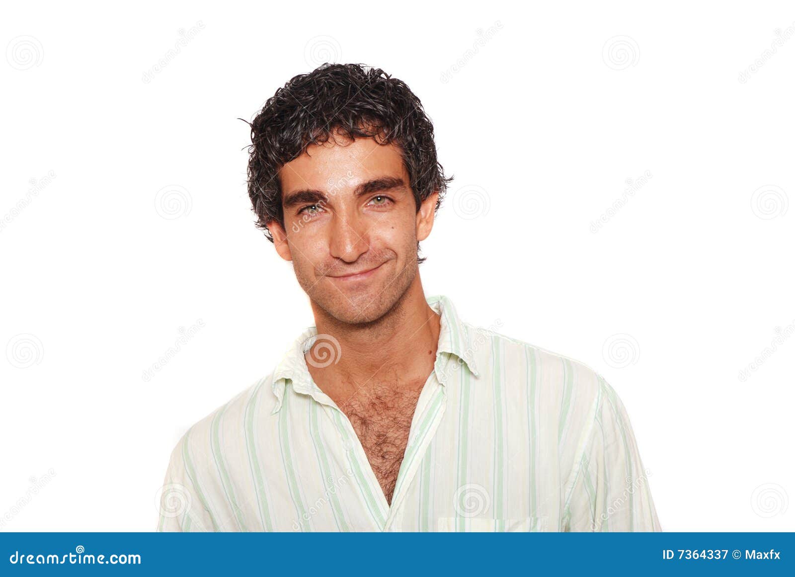 Happy man smiling stock image. Image of smiling, shirt - 7364337