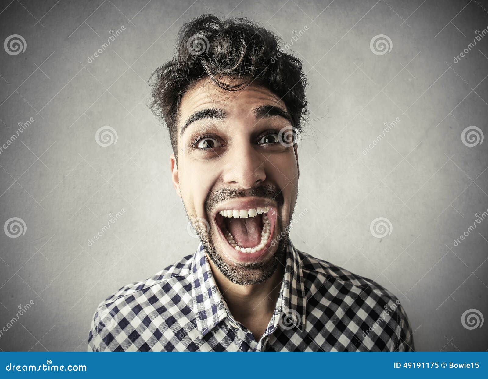 Happy man stock image. Image of caucasian, crazy, portrait - 49191175