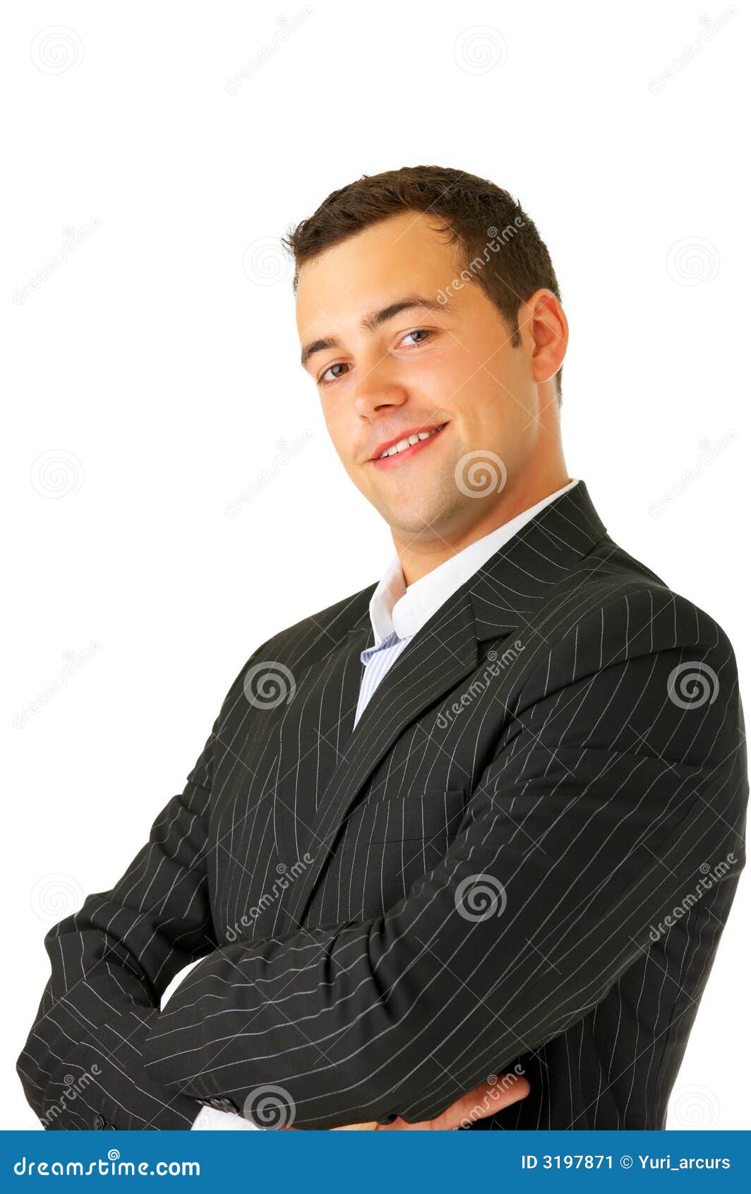 Happy man in a suit stock image. Image of calm, attitude - 3197871