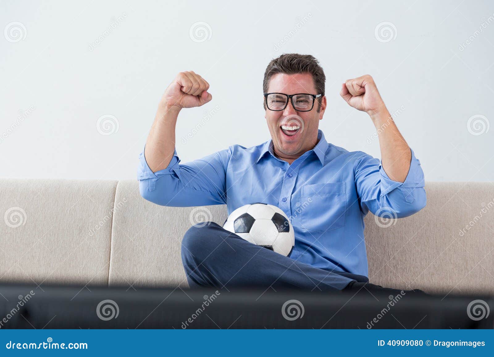 Happy man stock photo. Image of cheer, emotion, male - 40909080