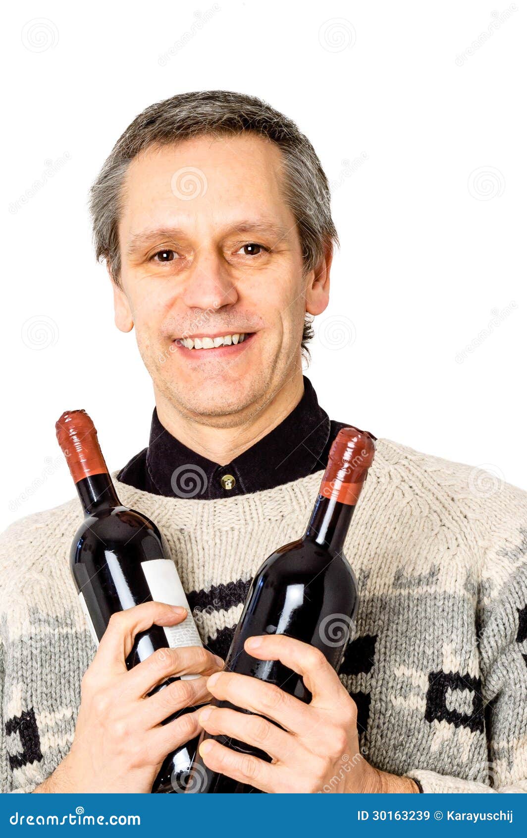 Man with bottles of wine stock image. Image of expert - 30163239