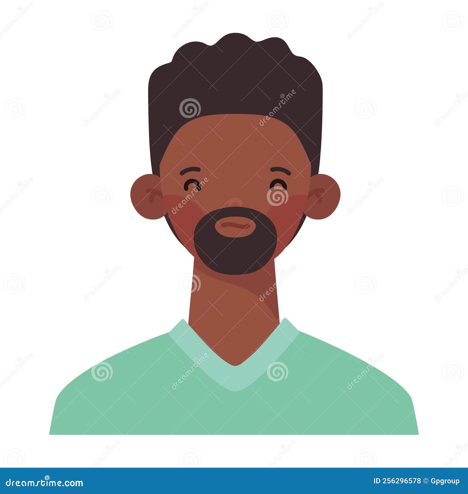 Happy man vector stock vector. Illustration of character - 256296578