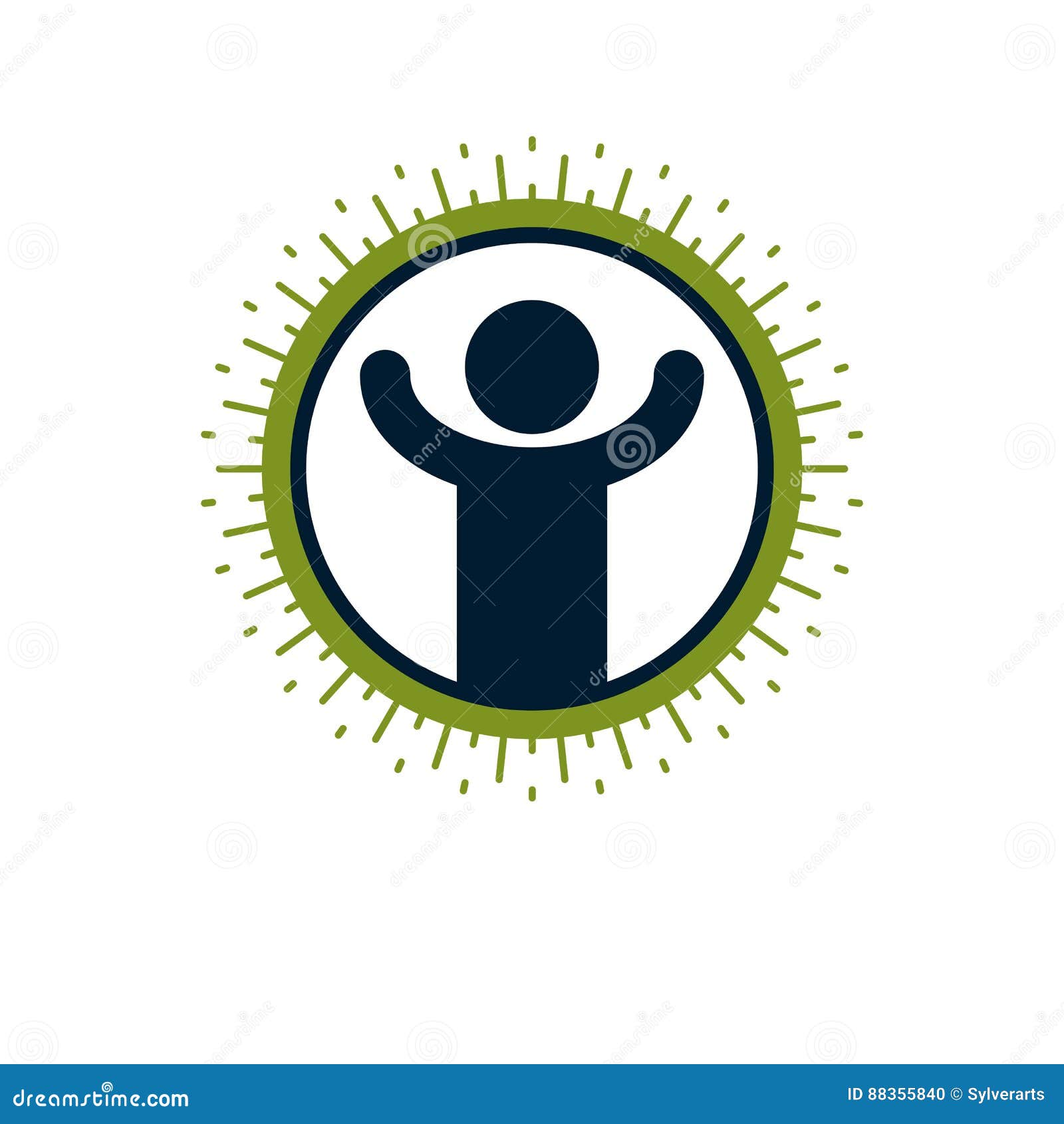 Happy Man Vector Icon Isolated on White. Stock Vector - Illustration of ...