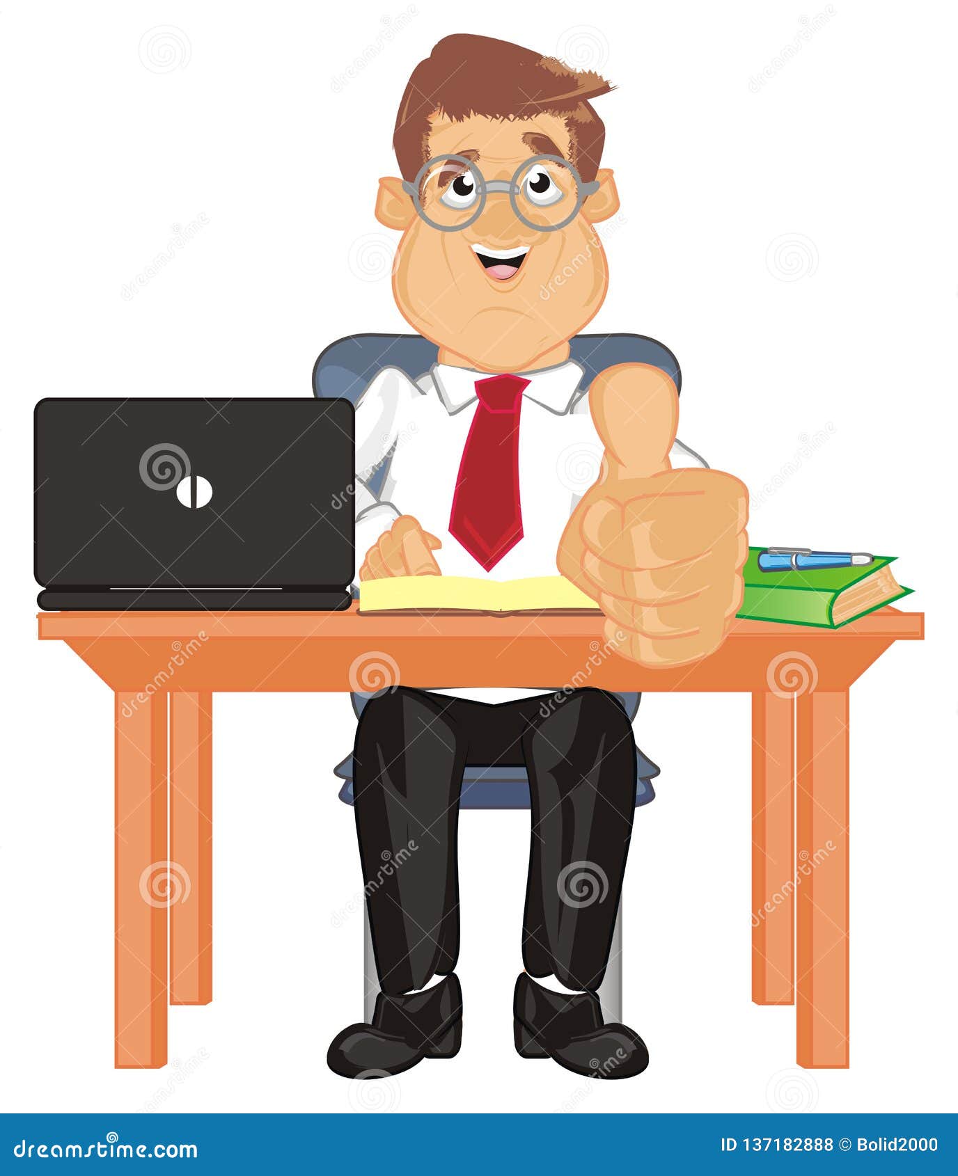 Manager with gesture stock illustration. Illustration of posture ...