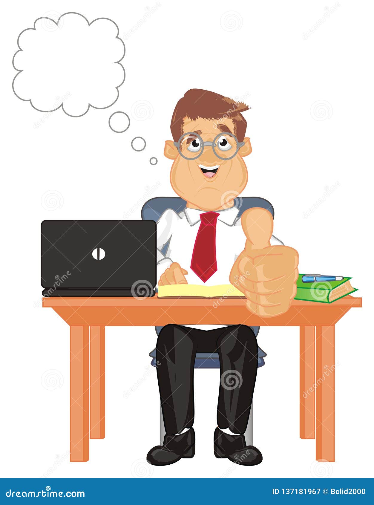 Manager in office stock illustration. Illustration of sales - 137181967