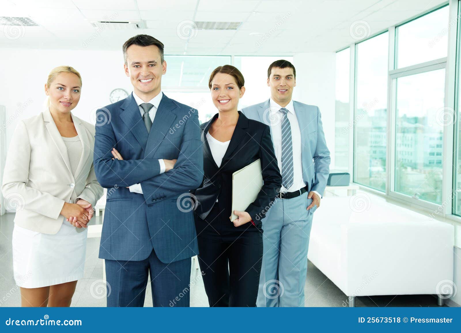 Happy managers stock photo. Image of crew, contemporary - 25673518
