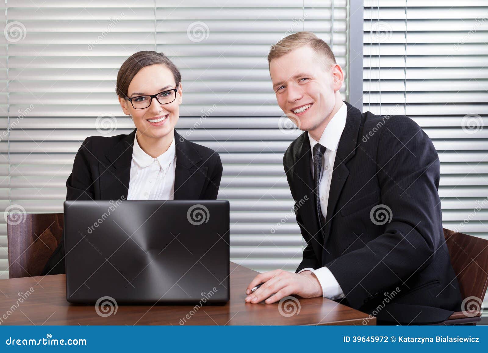 Happy managers at office stock photo. Image of meeting - 39645972