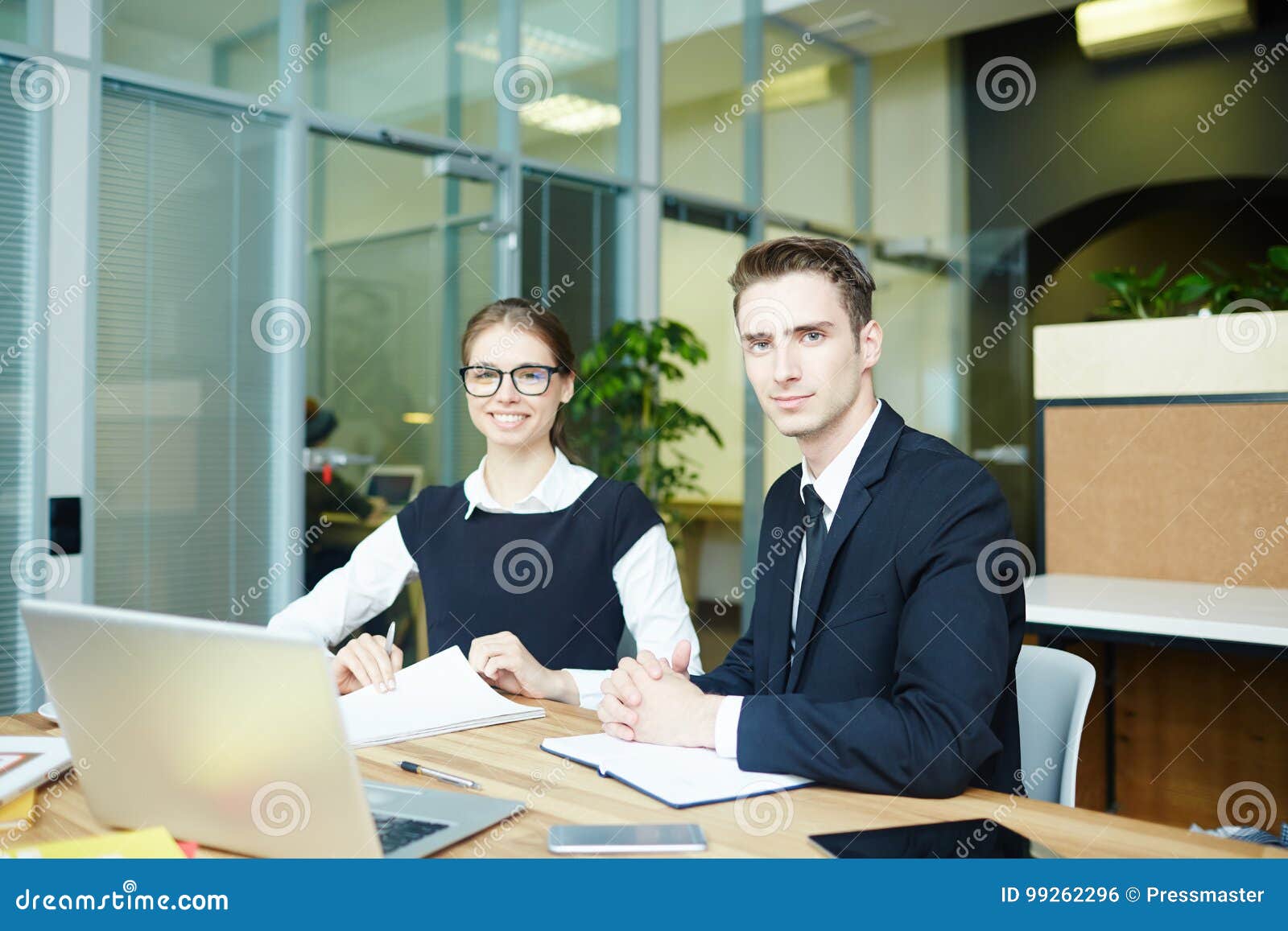 Happy managers stock photo. Image of businessteam, person - 99262296