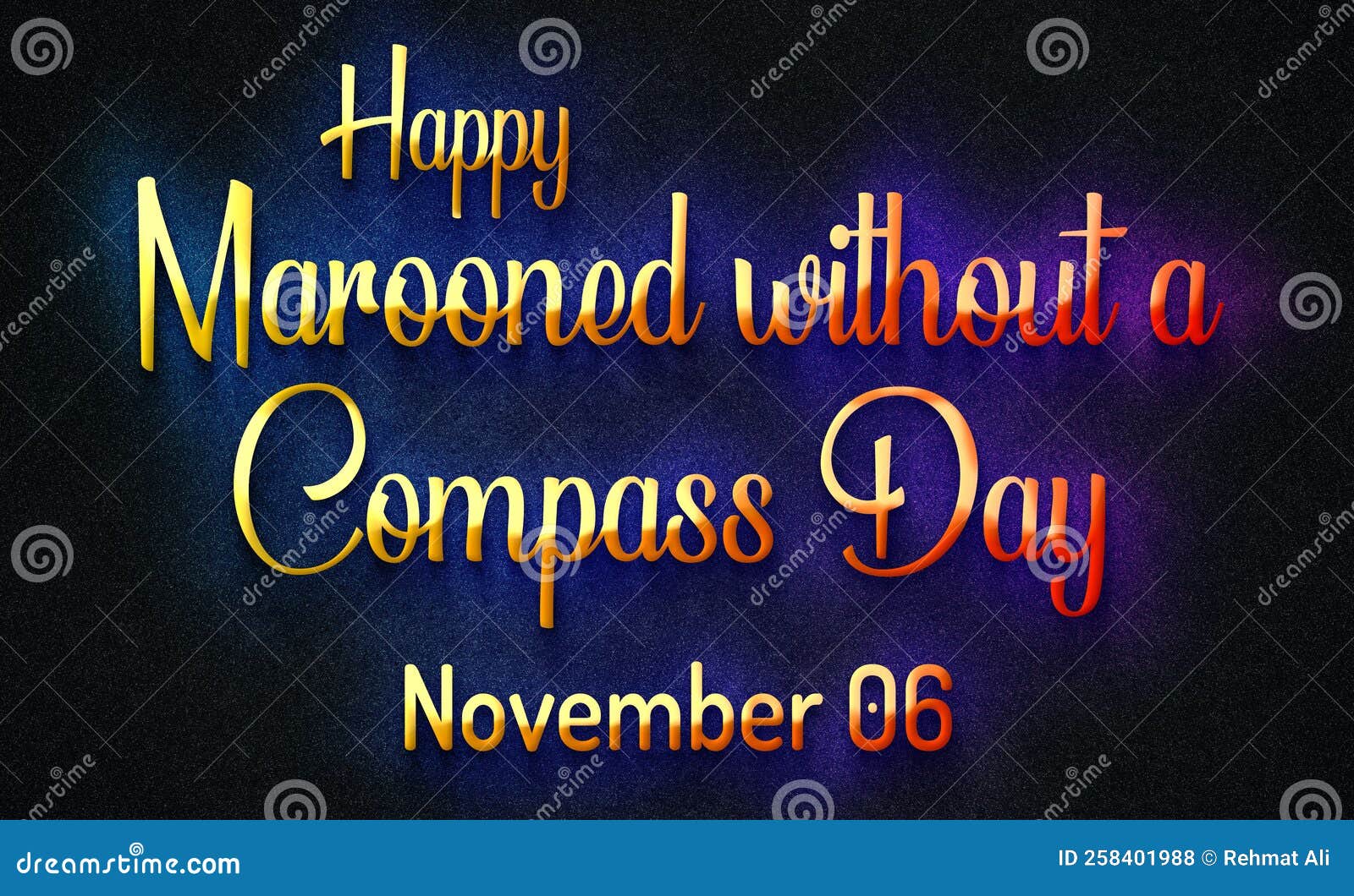 Happy Marooned Without A Compass Day, November 06. Calendar Of November ...
