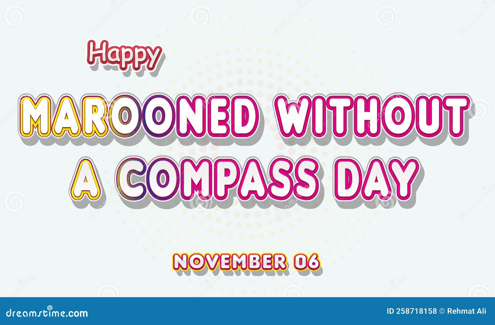 Happy Marooned without a Compass Day, November 06. Calendar of November ...