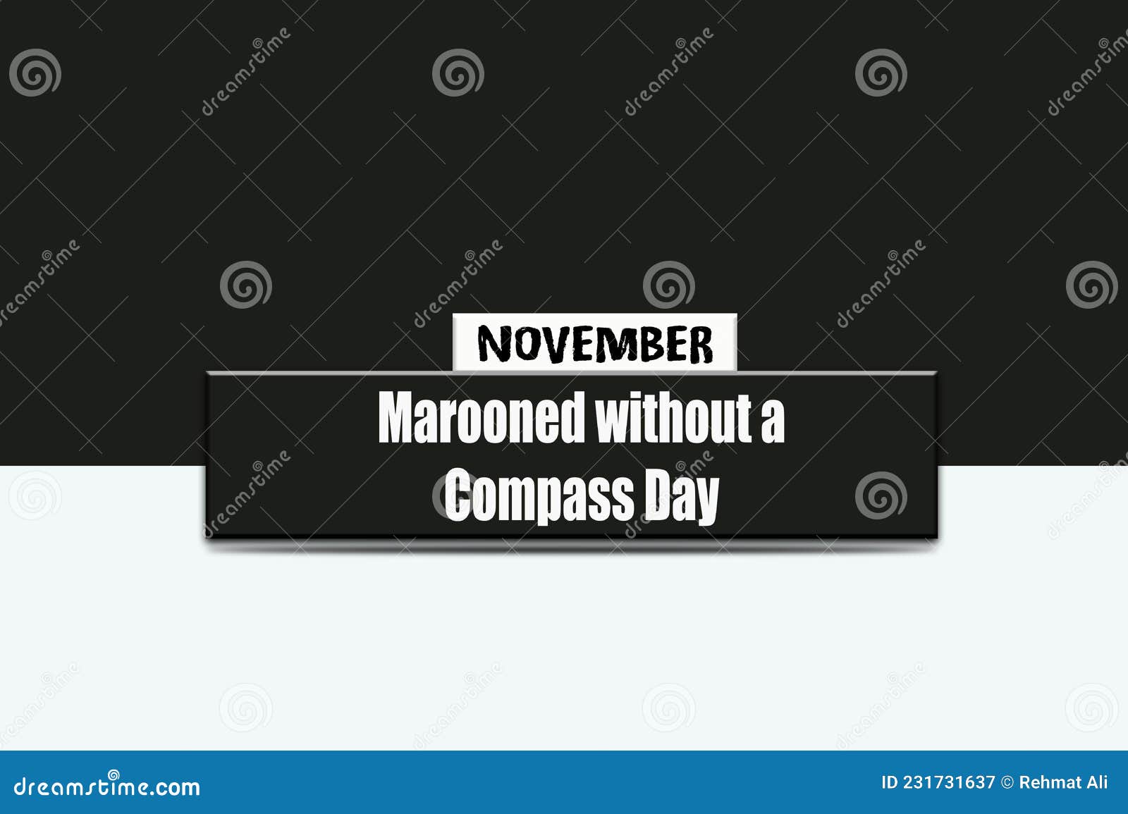 Happy Marooned Without A Compass Day, November 06. Calendar Of November ...