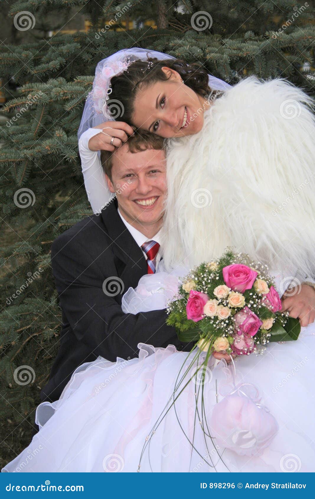 Happy married stock photo. Image of park, bridal, bride - 898296