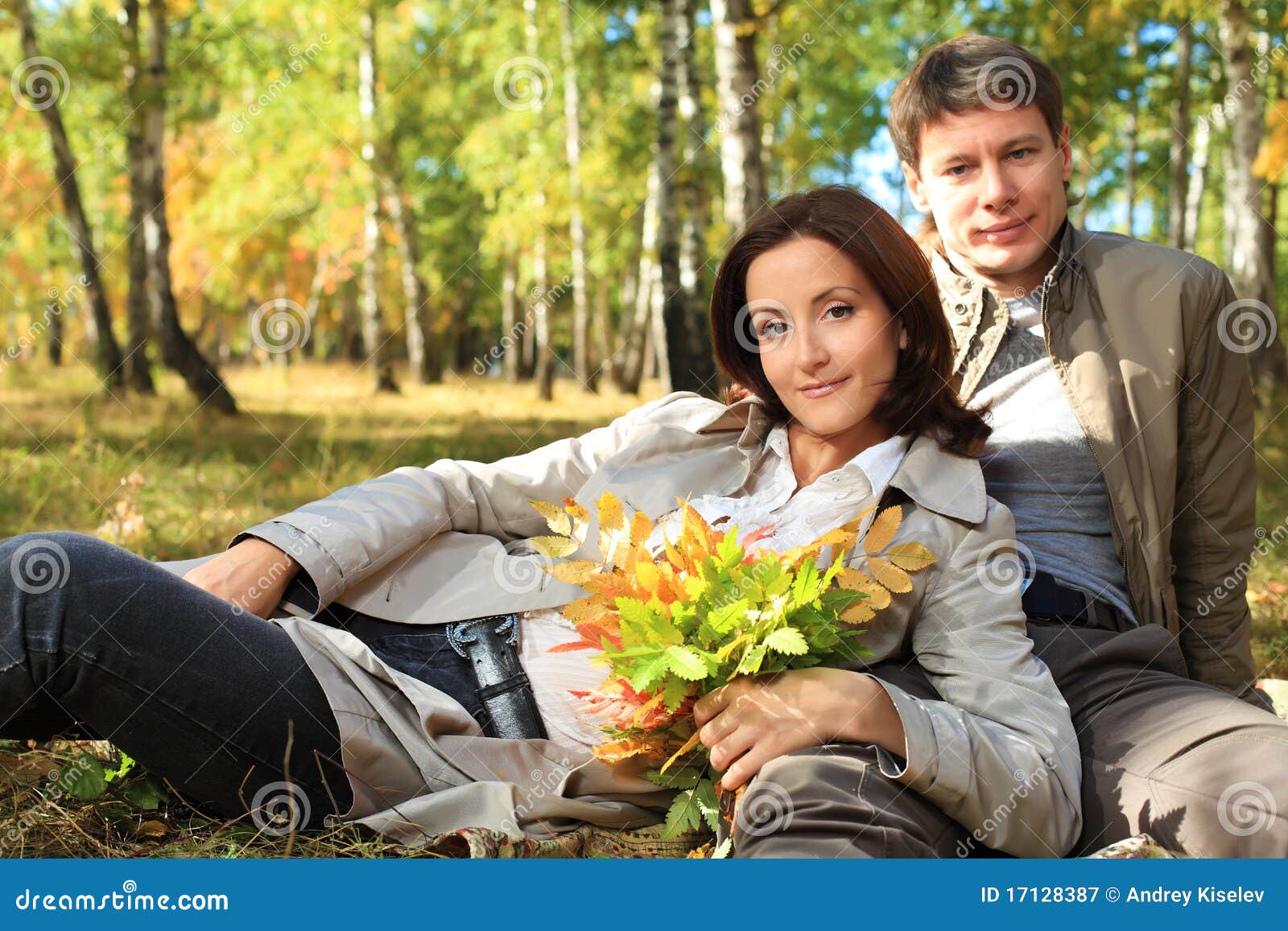 Happy married couple stock image. Image of love, autumn - 17128387