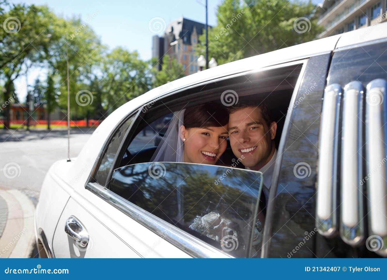 Happy married couple stock image. Image of laugh, nuptials - 21342407