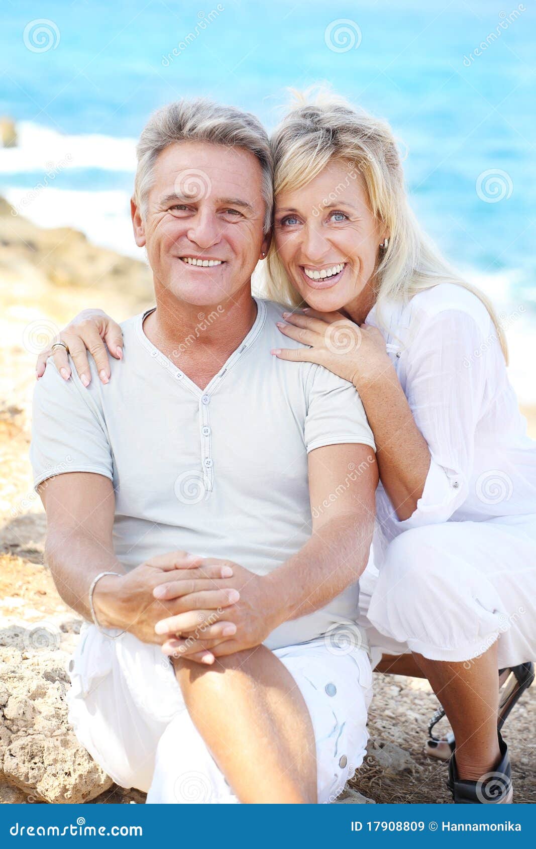 Happy mature couple stock image. Image of blue, elderly - 17908809