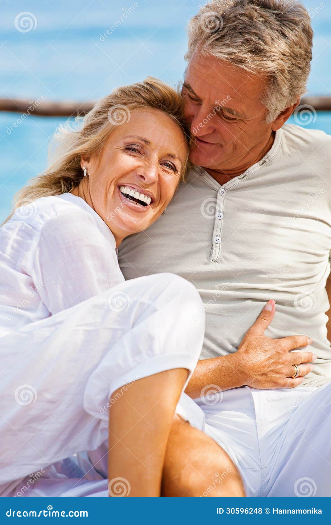 Happy mature couple stock photo. Image of blue, cute - 30596248