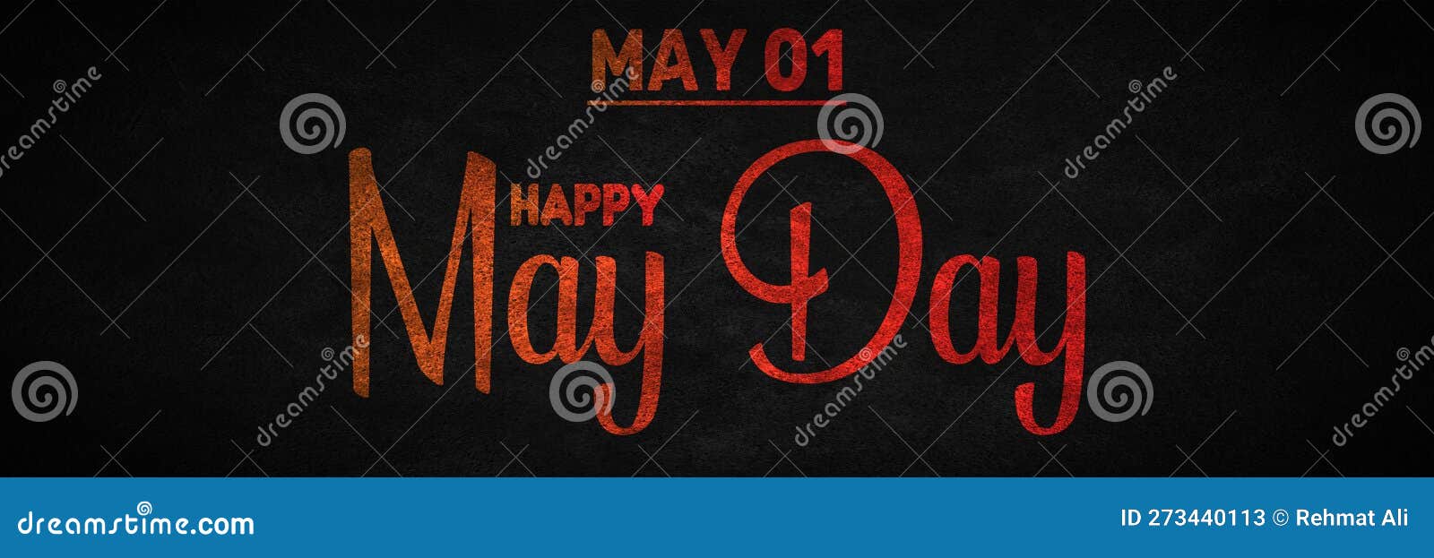 Happy May Day, May 01. Calendar of May Text Effect, Design Stock ...