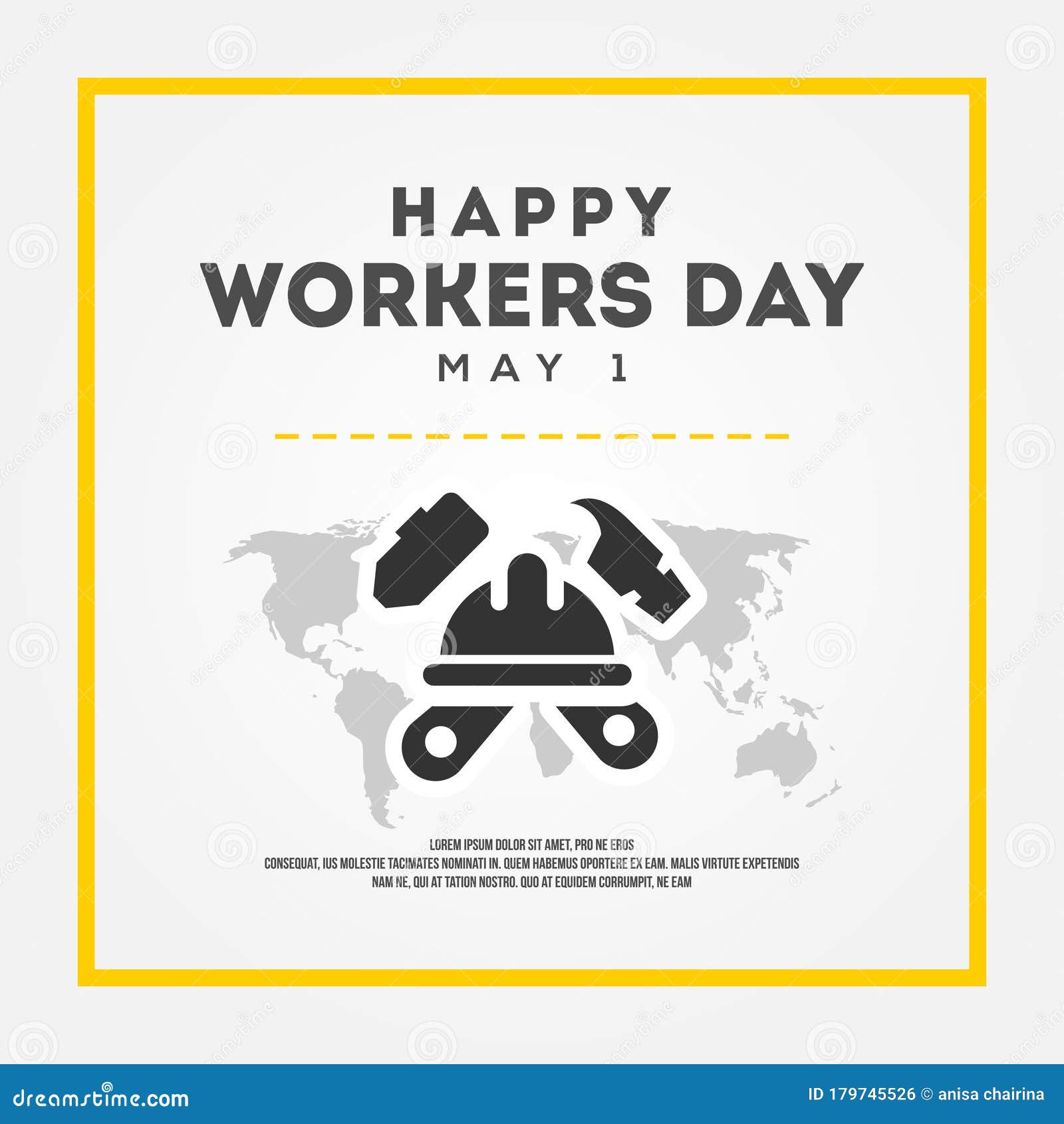 Happy May Day Vector Design Illustration for Celebrate Moment. Worker ...