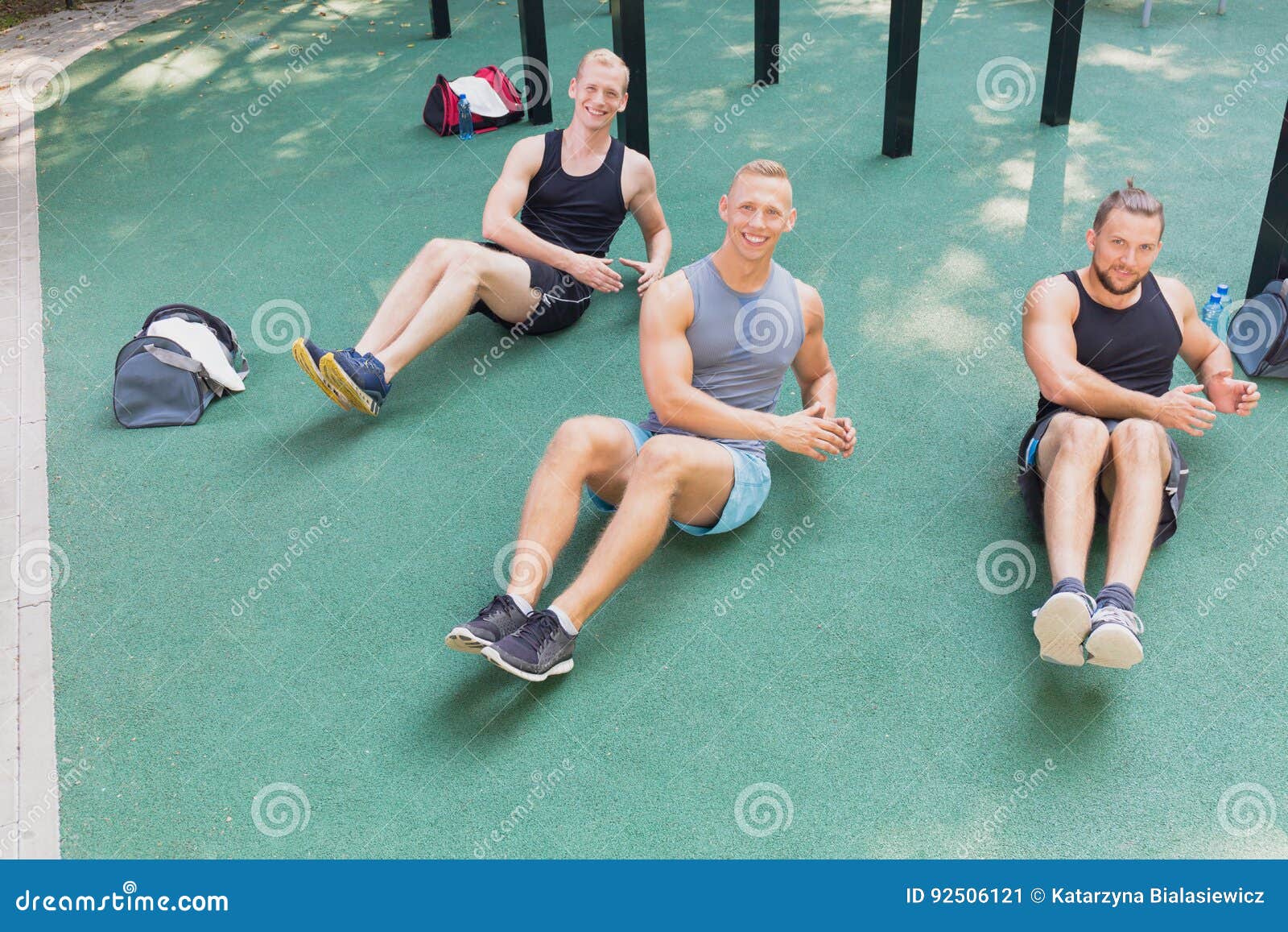 Happy men exercising stock image. Image of sport, handsome - 92506121