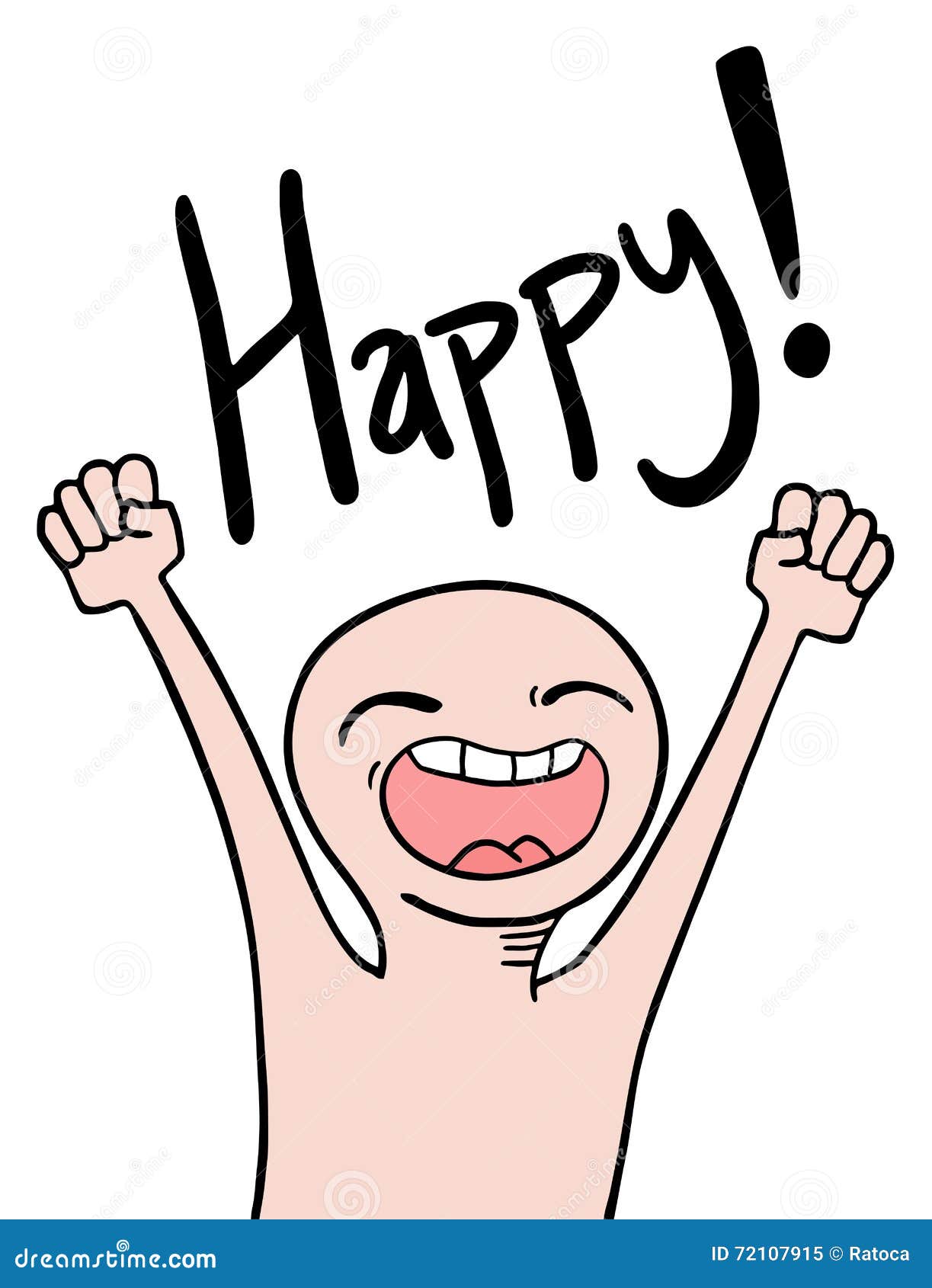 Happy message stock vector. Illustration of smiley, celebration - 72107915