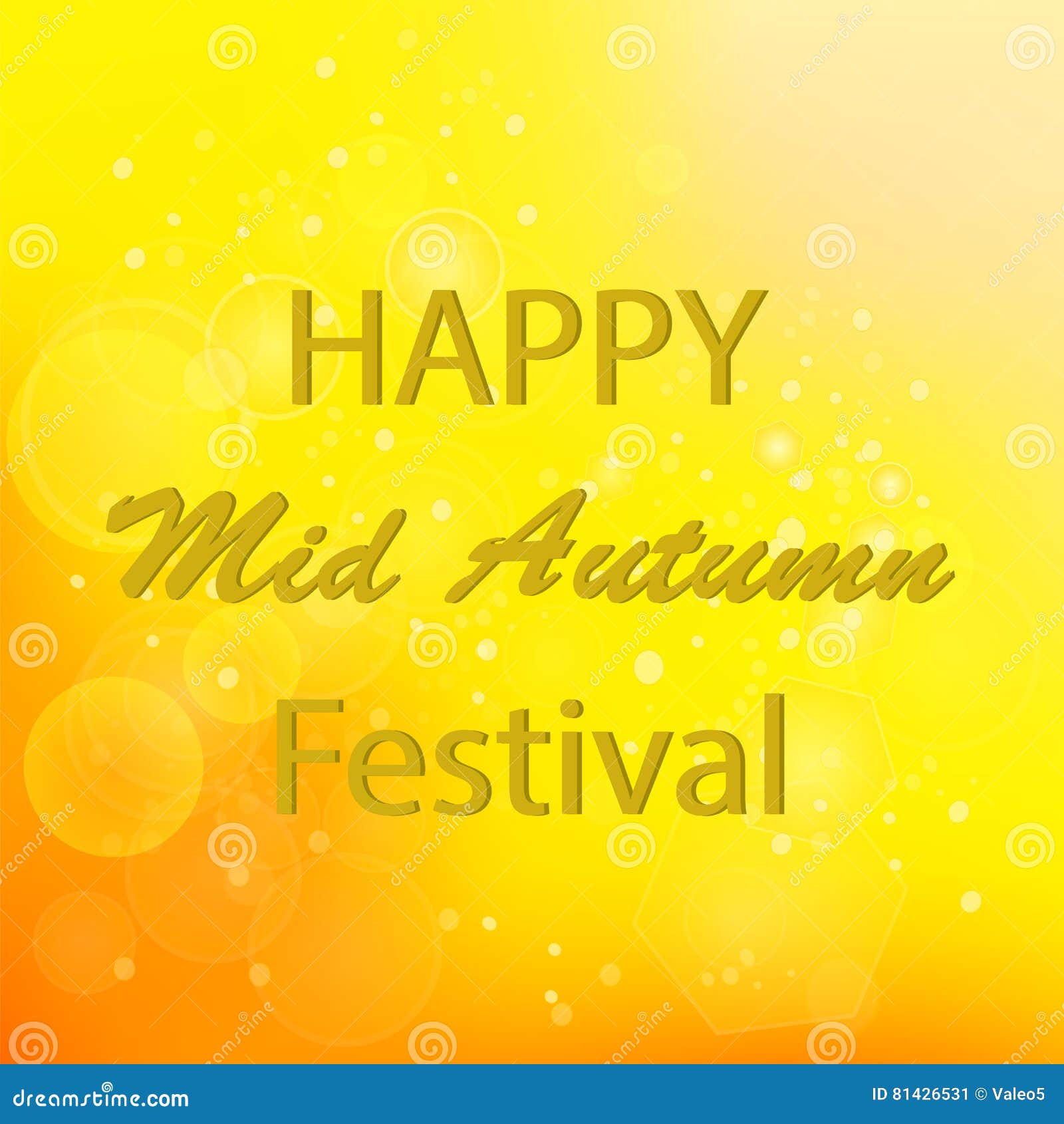 Happy Mid Autumn Backgound. Stock Illustration - Illustration of ...