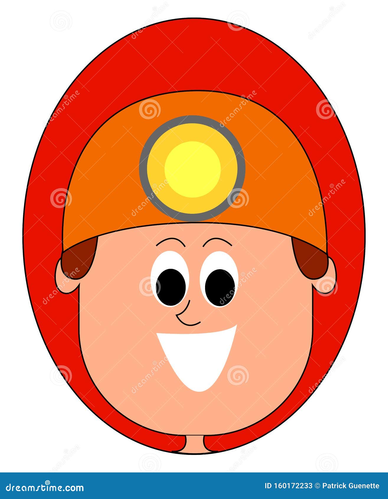 Happy Miner, Illustration, Vector Stock Vector - Illustration of smile ...