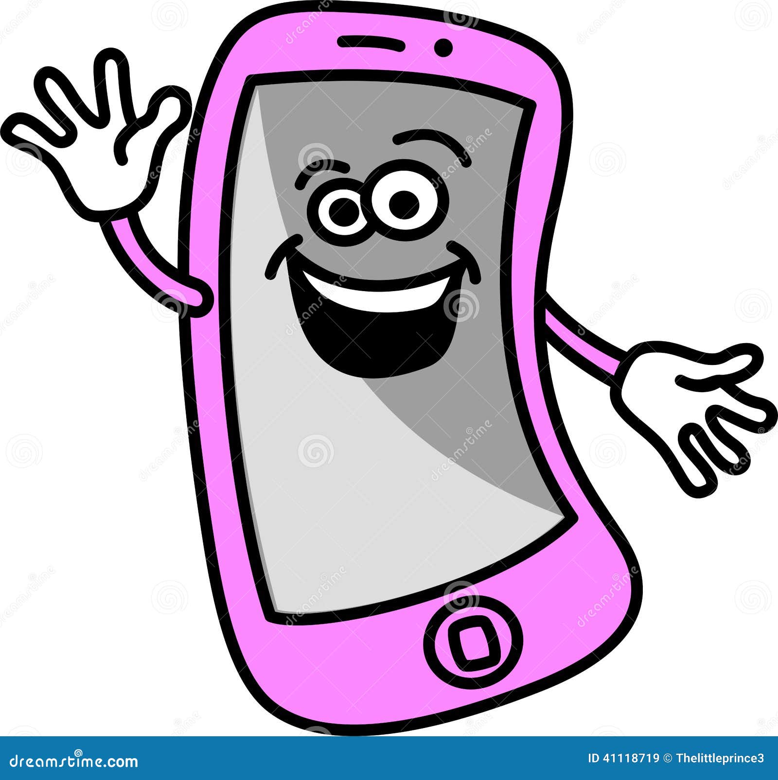 Funny telephone clipart
