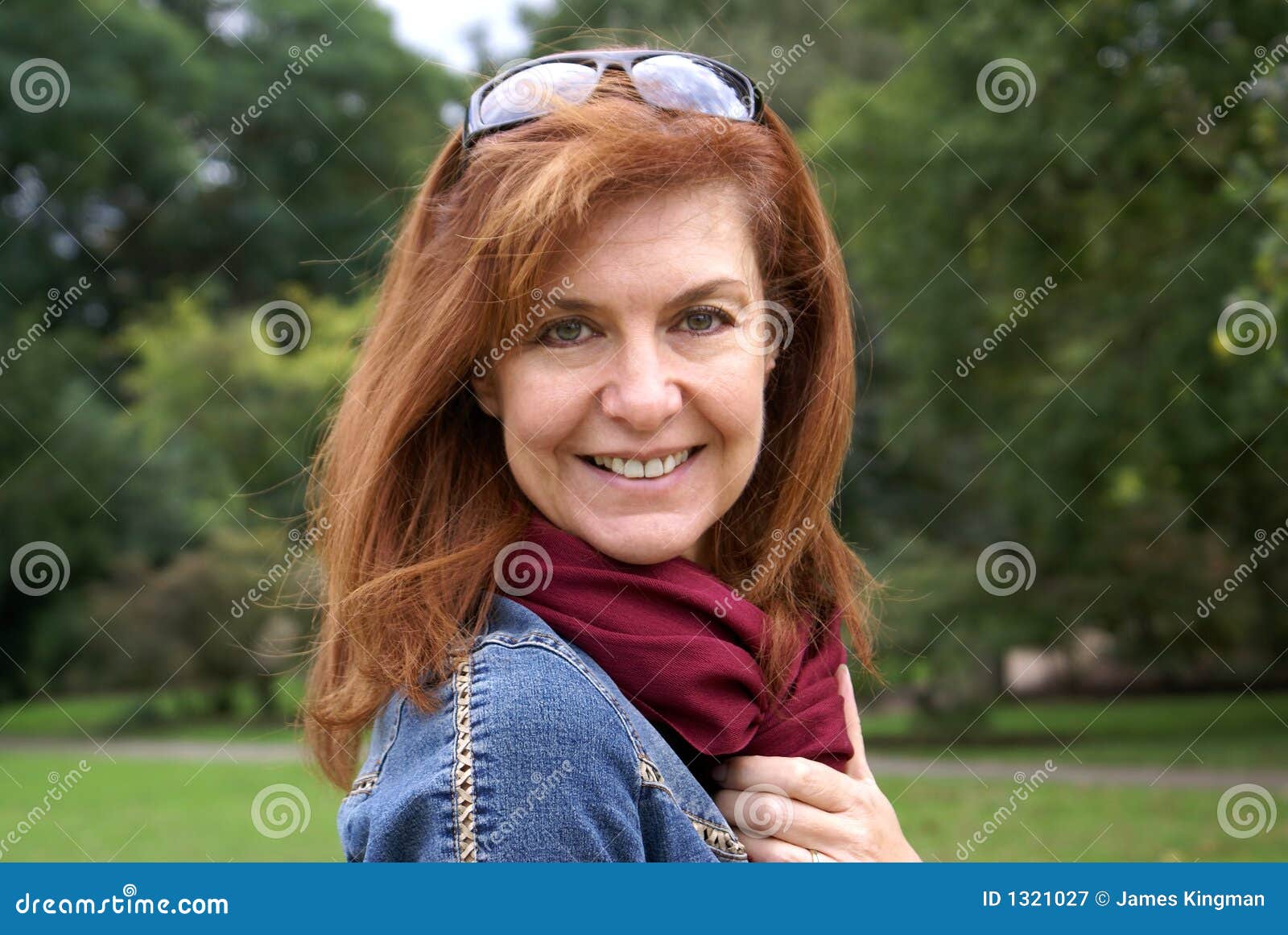 Happy Model stock image. Image of healthy, pashmina, denim - 1321027
