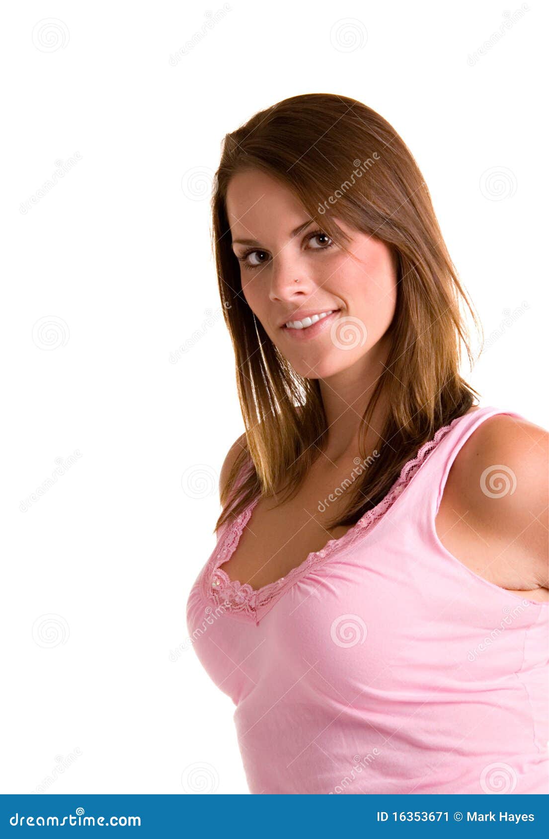 Happy Model stock image. Image of attractive, cute, studio - 16353671
