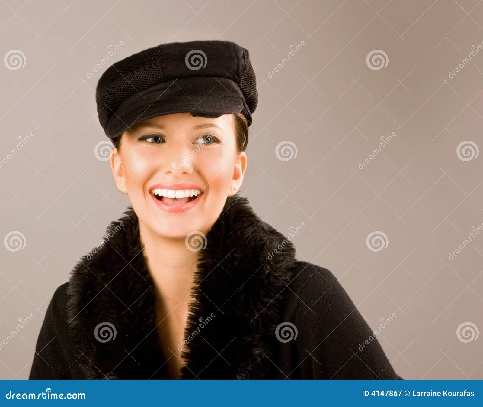 Happy model stock image. Image of cheerful, lovely, human - 4147867