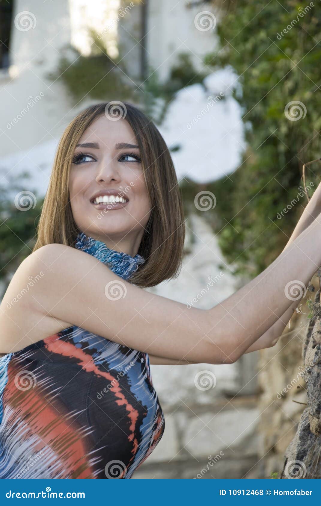 Happy model posing stock photo. Image of female, gorgeous - 10912468