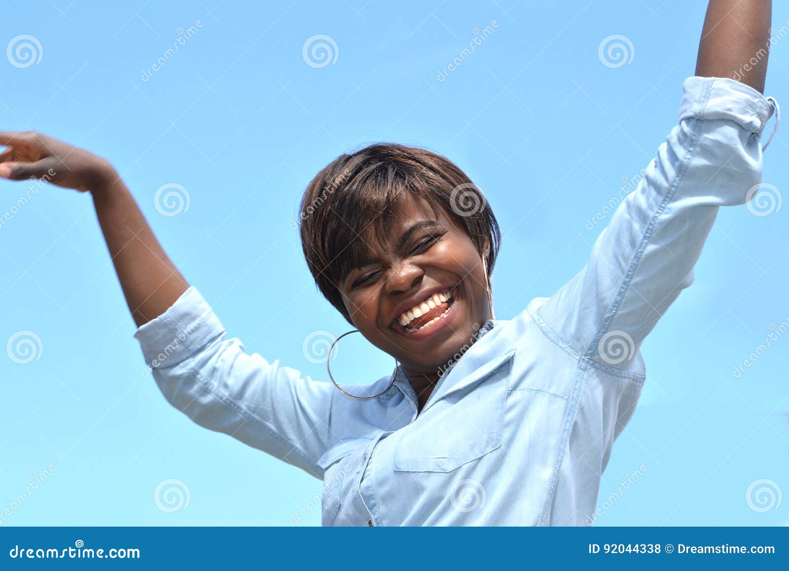 Happy Model stock photo. Image of hair, elegance, slim - 92044338