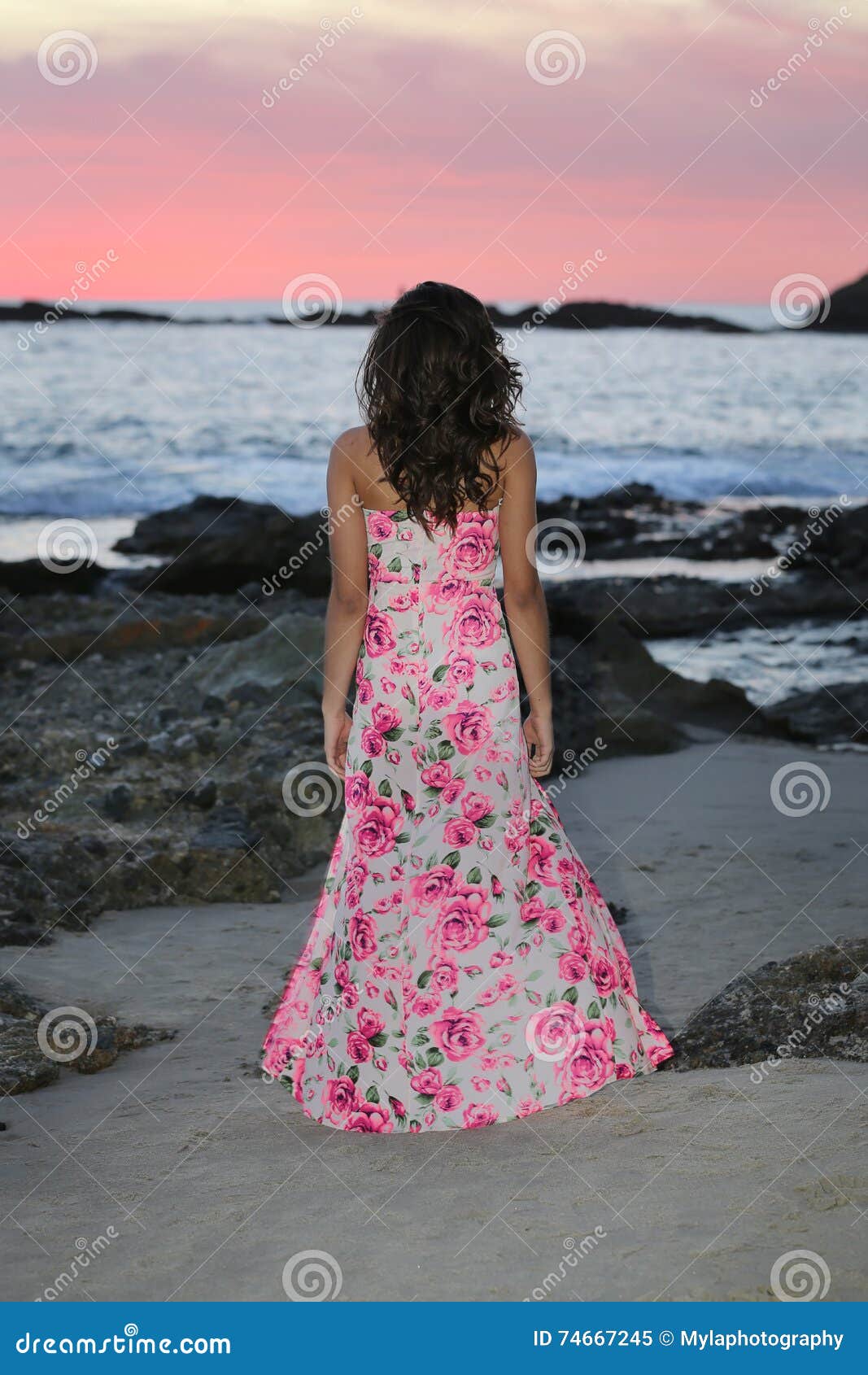 Happy model stock image. Image of curly, dark, cute, dawn - 74667245