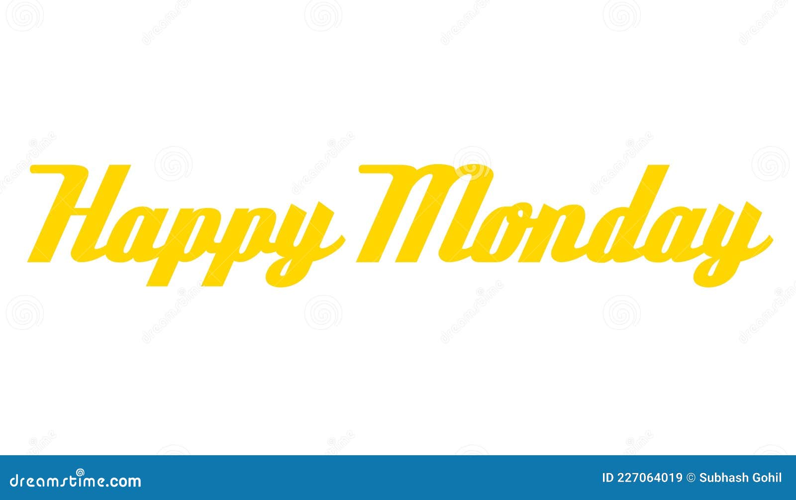 Happy Monday background stock illustration. Illustration of text ...