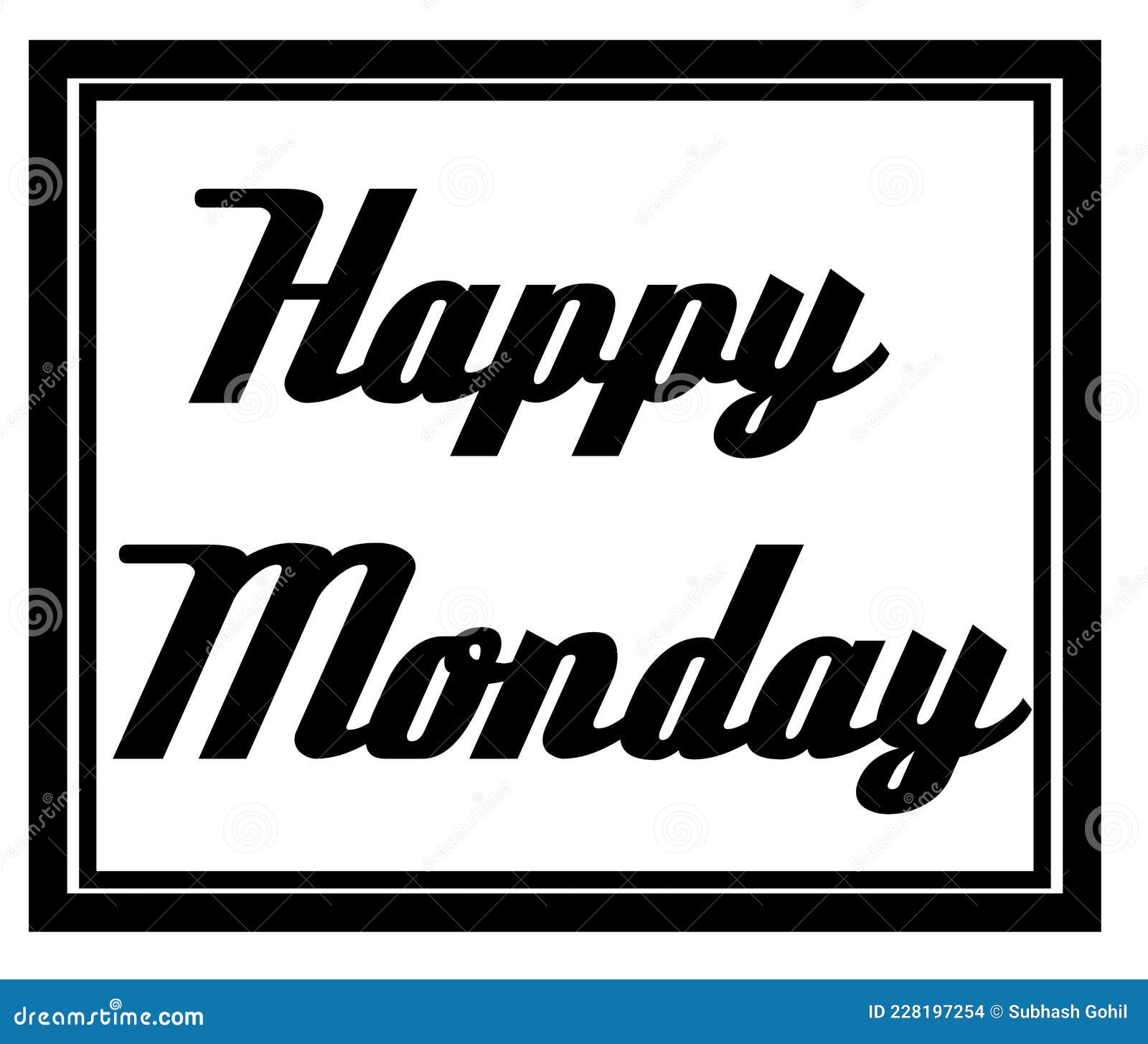 Happy Monday background stock illustration. Illustration of monday ...