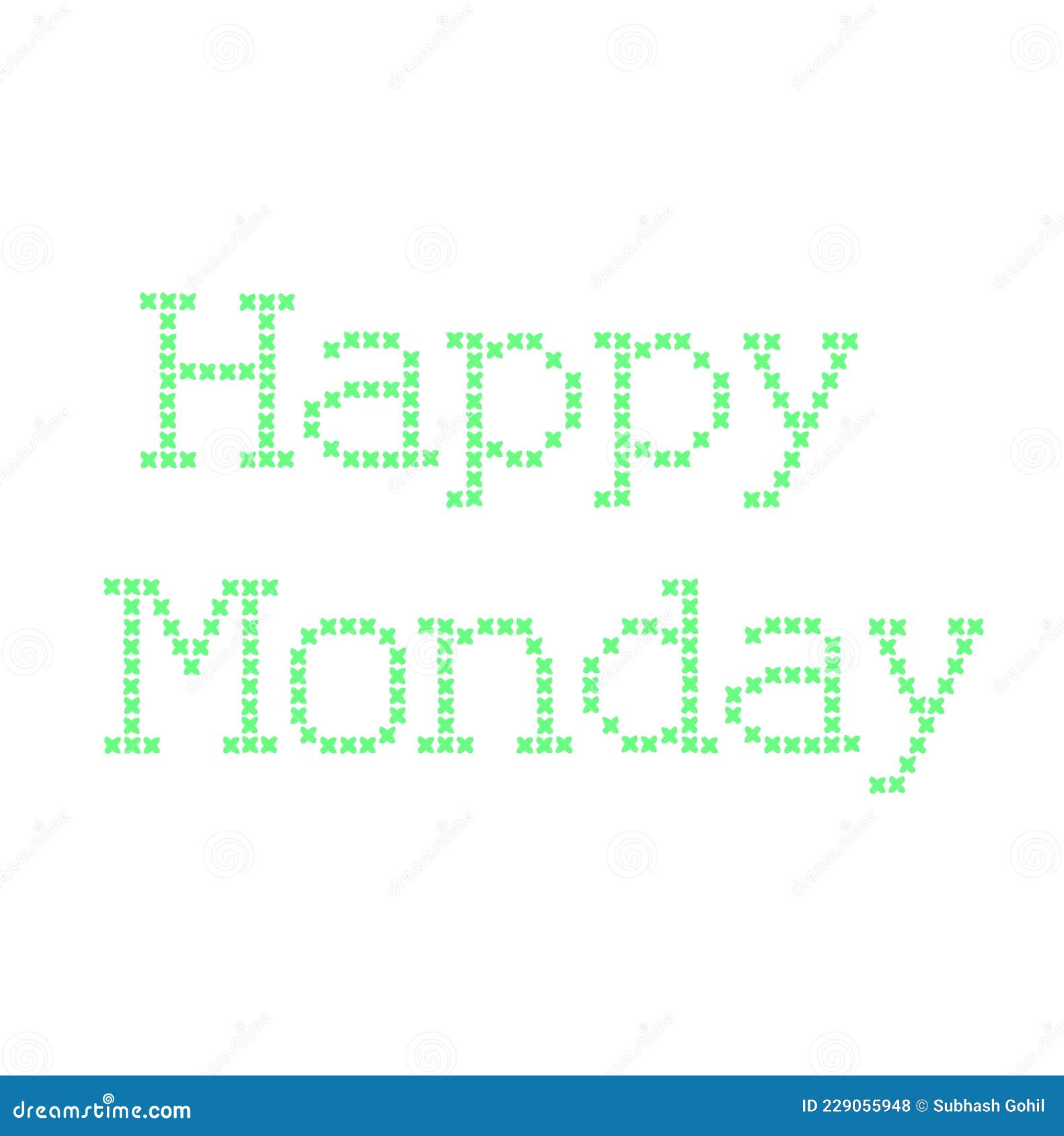 Happy Monday background stock illustration. Illustration of line ...