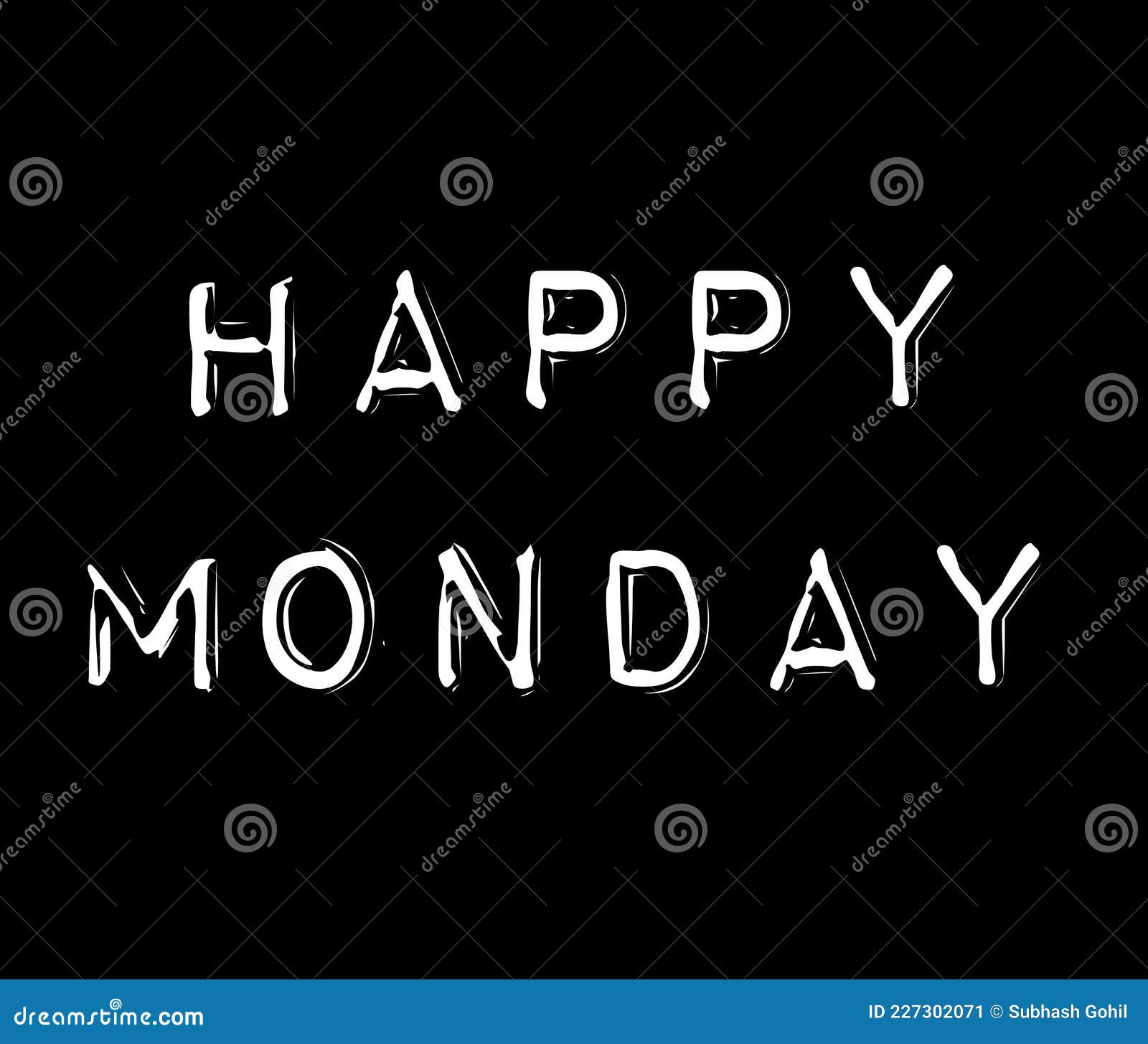 Happy Monday background stock illustration. Illustration of poster ...