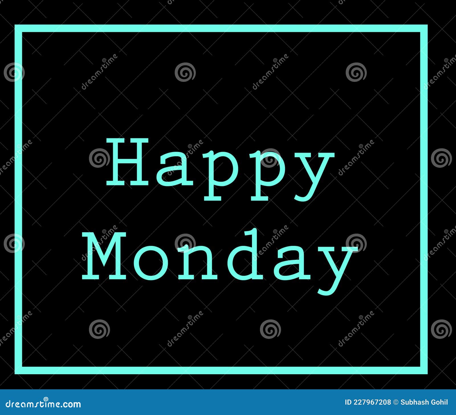 Happy Monday background stock illustration. Illustration of logo ...