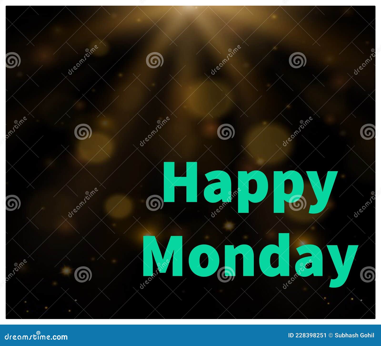 Happy Monday background stock illustration. Illustration of signage ...