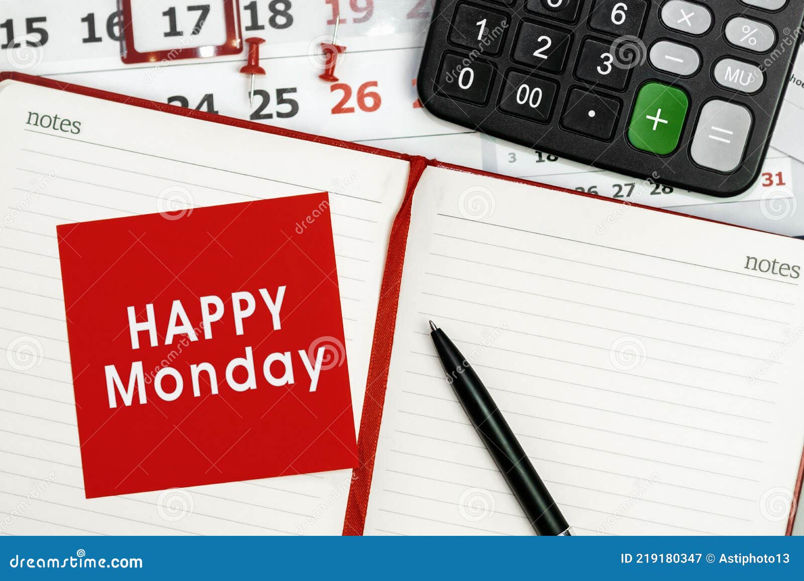 Happy Monday - Concept of Text on Sticky Note. Work and Study Concept ...