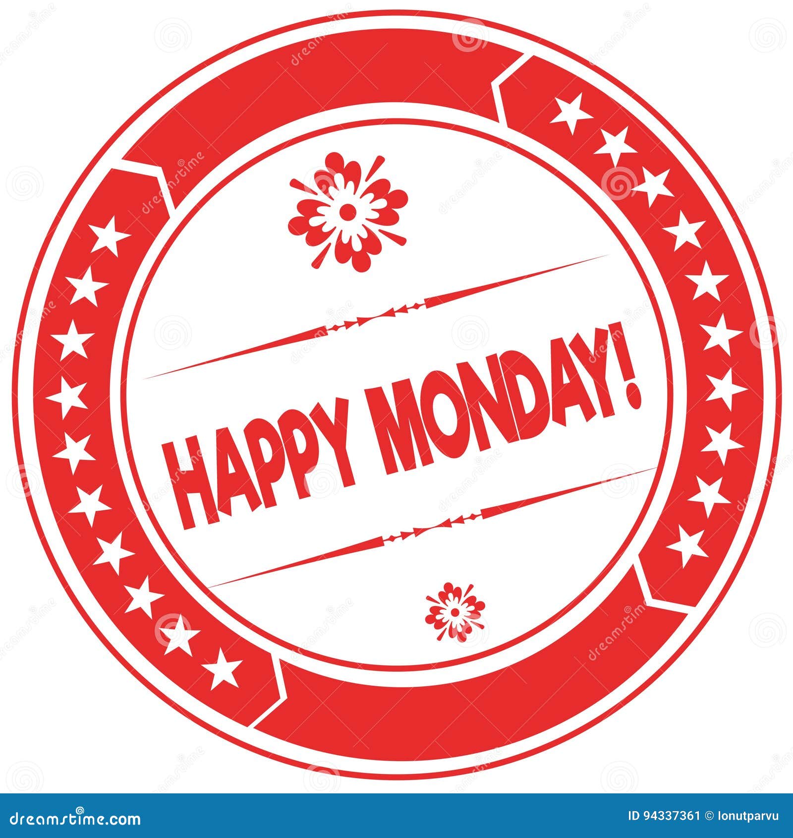 HAPPY MONDAY orange stamp. stock illustration. Illustration of writing ...