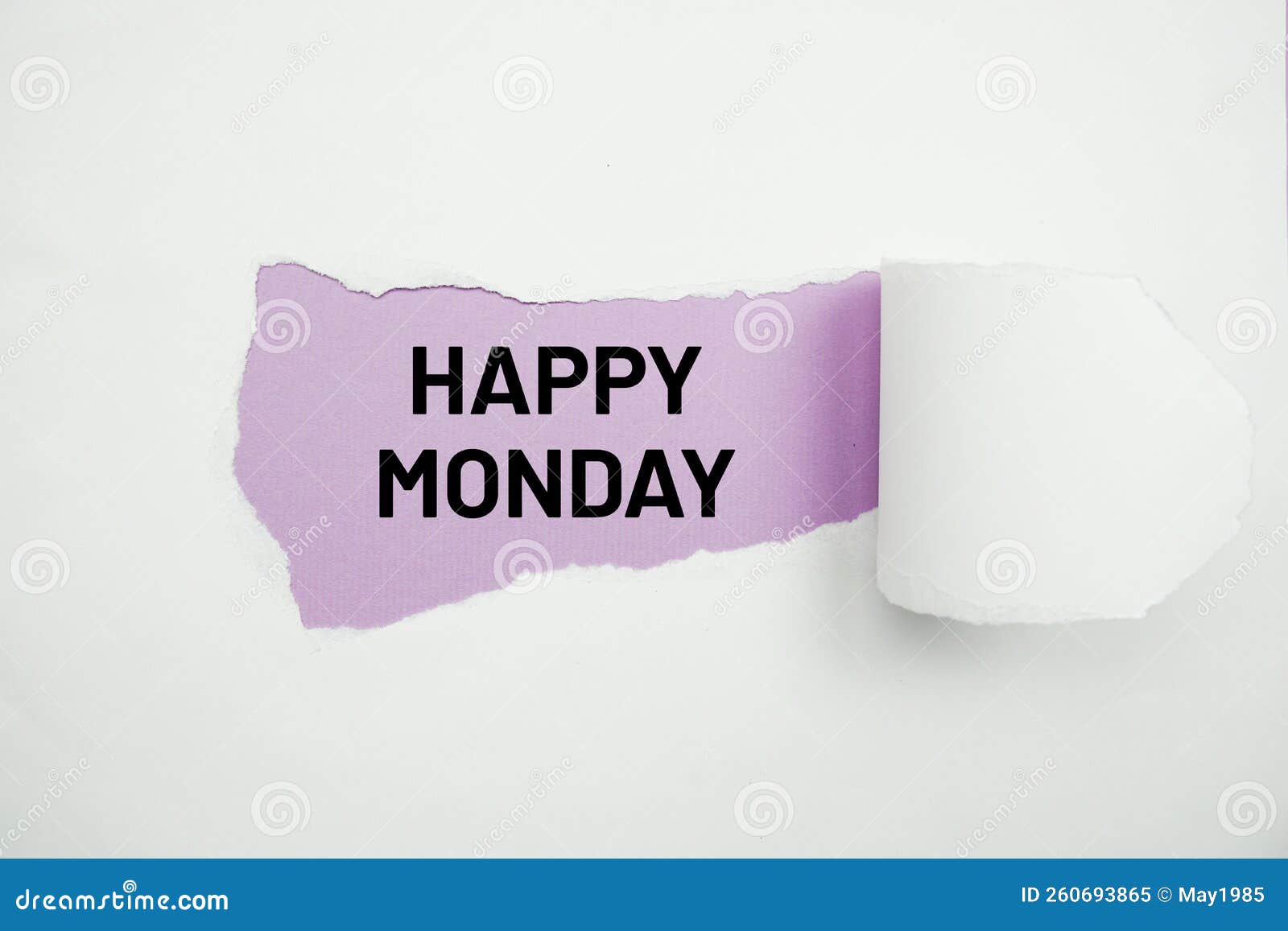 Happy Monday Text Message on Purple Background Stock Image - Image of ...