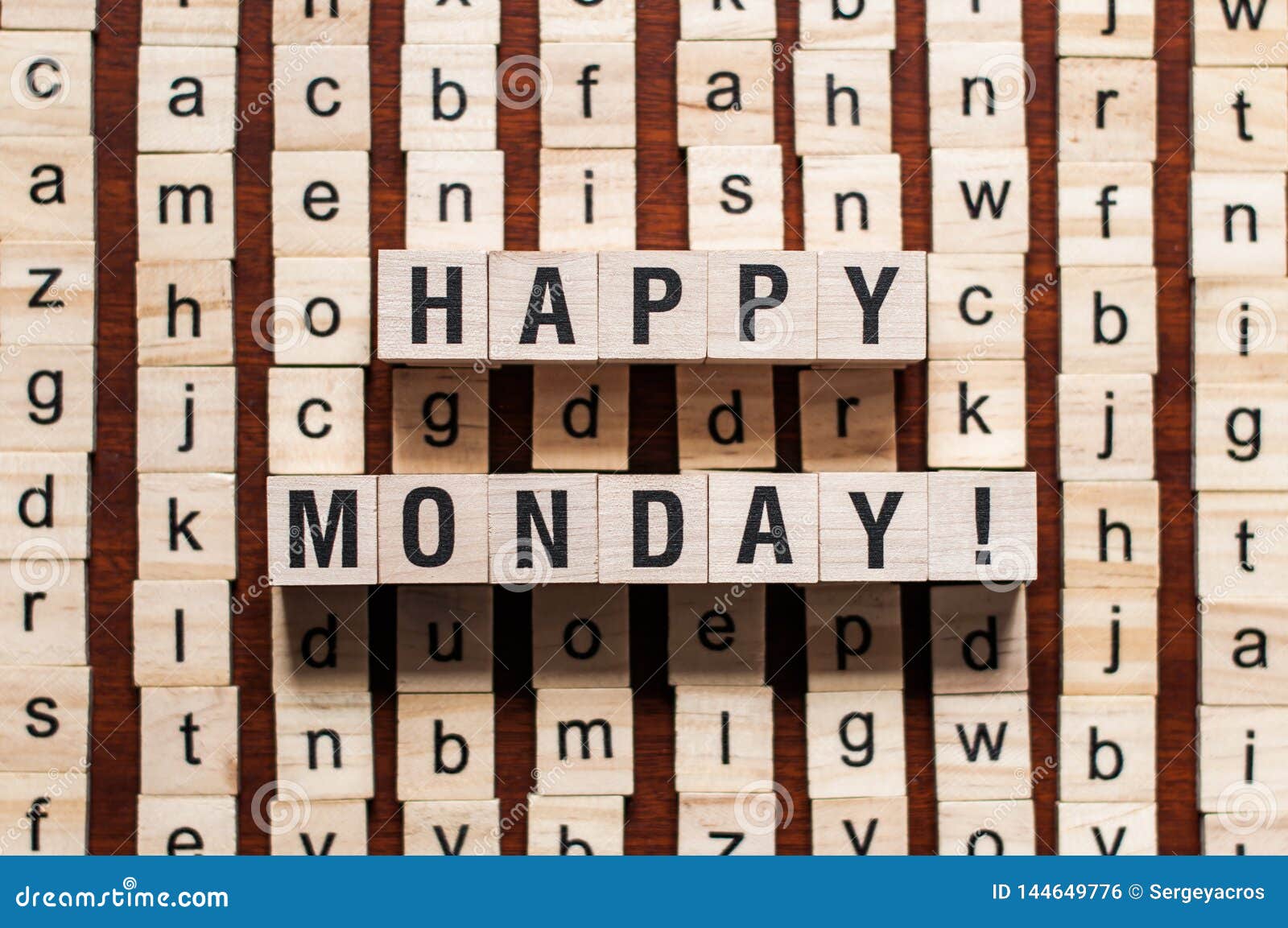 Happy monday word concept stock photo. Image of calligraphy - 144649776