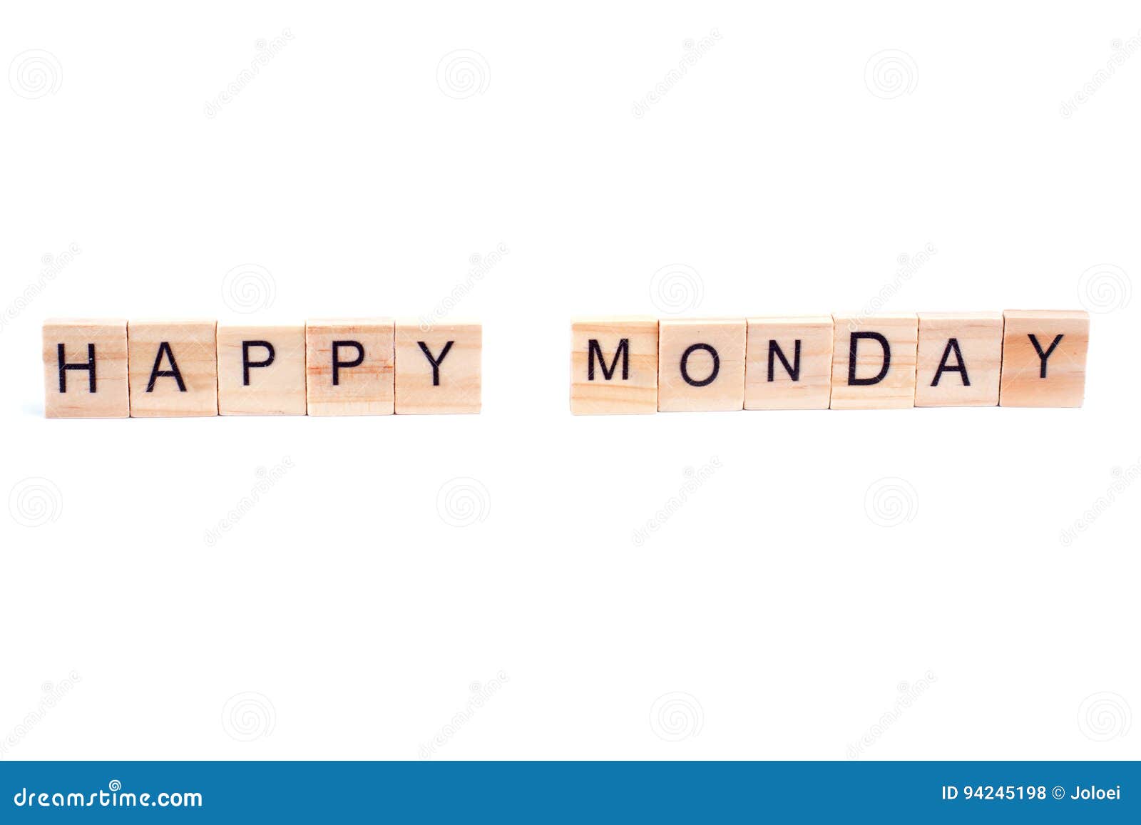 HAPPY MONDAY Word on Square Tile Stock Photo - Image of wooden, happy ...
