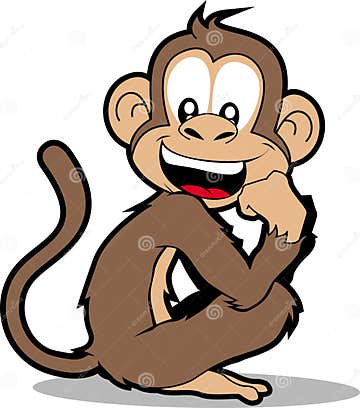 Happy Monkey stock vector. Illustration of idea, animal - 1877507