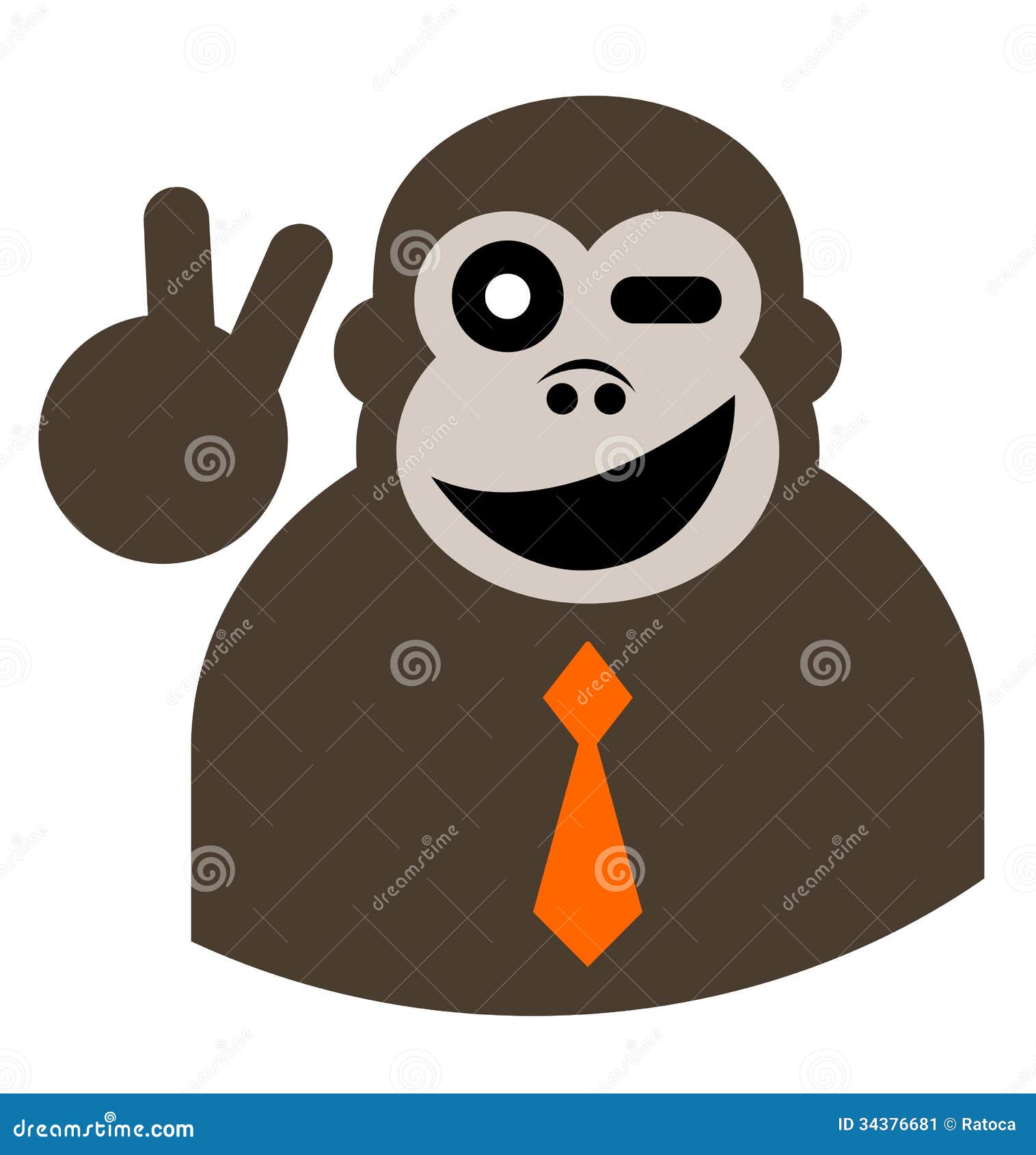 Monkey Win Stock Illustrations – 103 Monkey Win Stock Illustrations ...