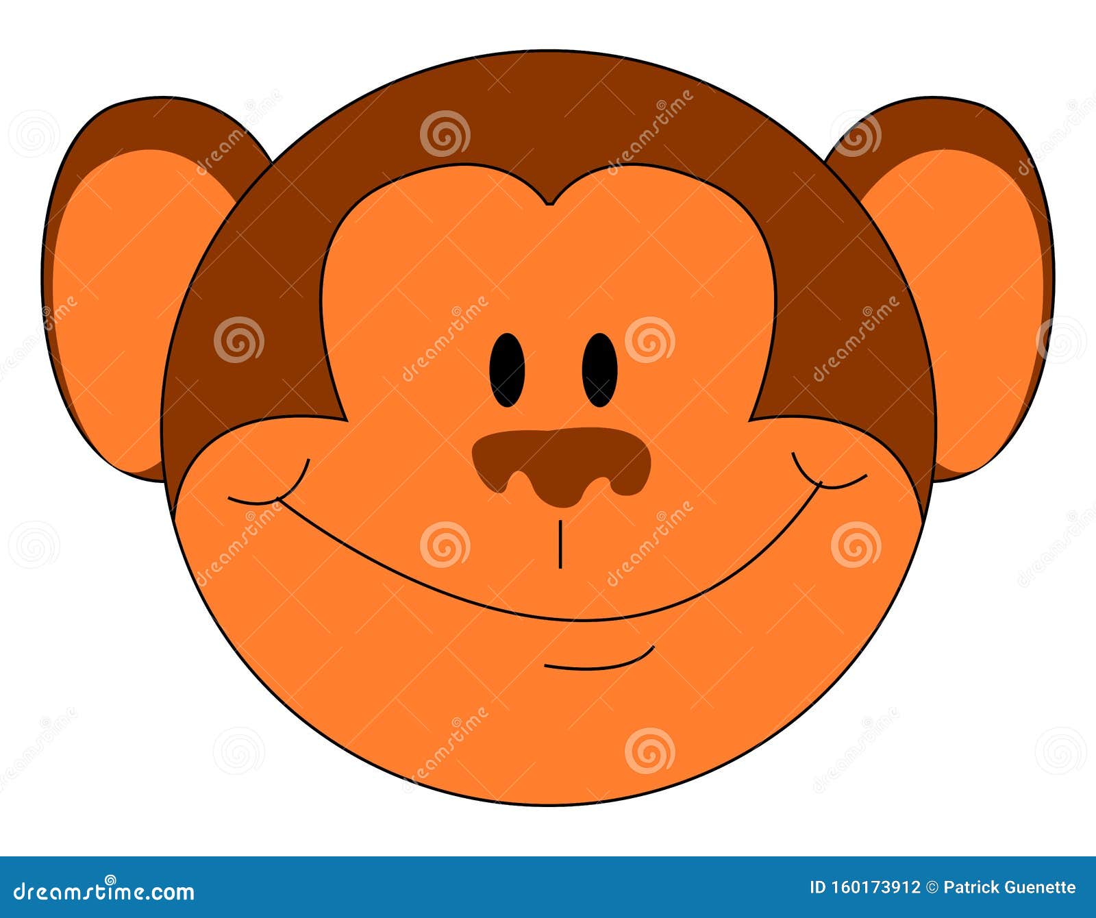 Happy Monkey, Illustration, Vector Stock Vector - Illustration of ...